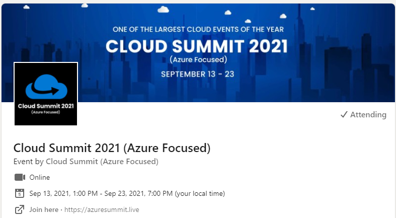 Cloud Summit 2021 | Cloud in Tent Inc.